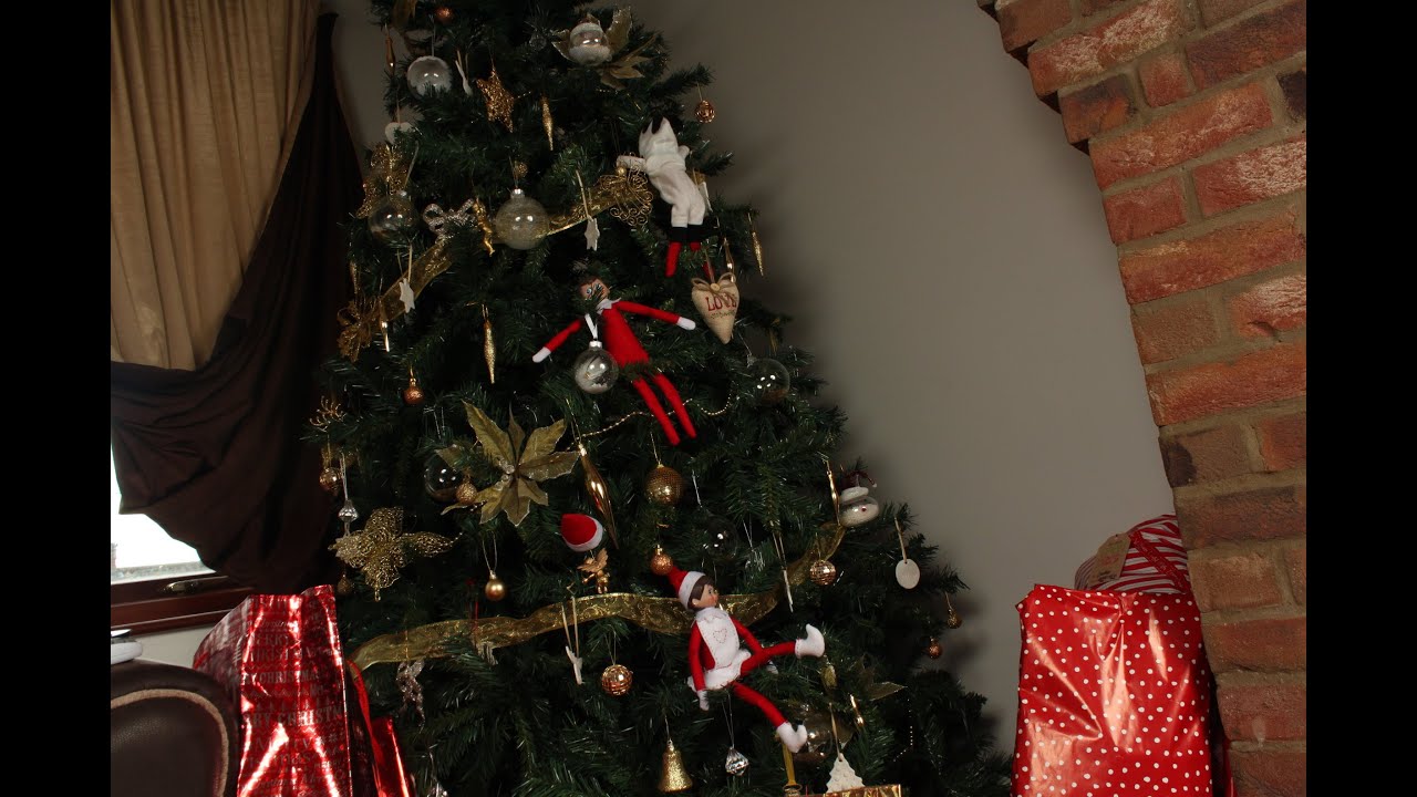 Elf on the shelf - Climbing higher up the tree - YouTube