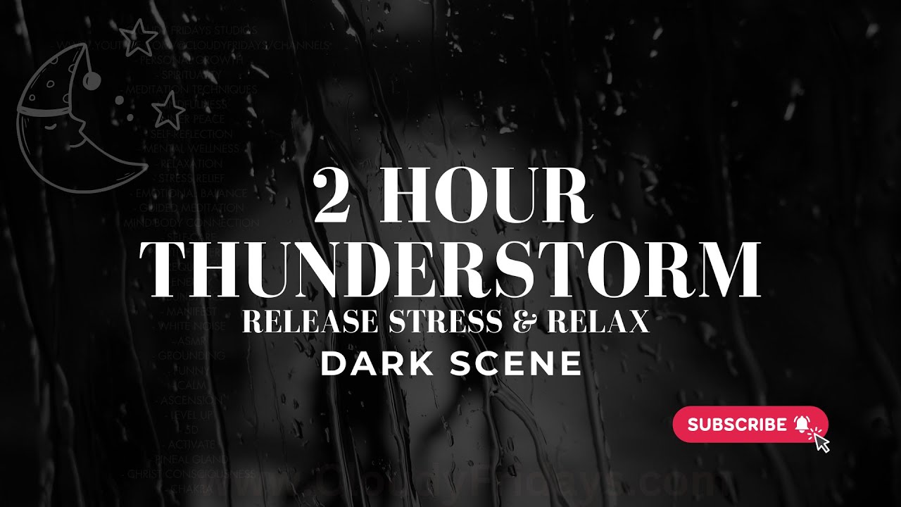 Dark Rainstorm Deep Power Nap Sleep Rest Relax Calm White Noise ...