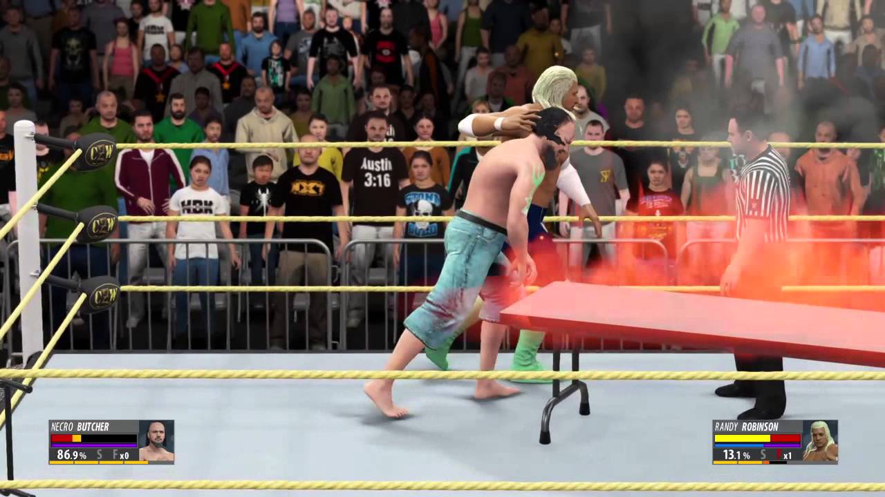 WWE 2K16. CZW. Necro Butcher VS Randy " The Ram " Robinson. The ...