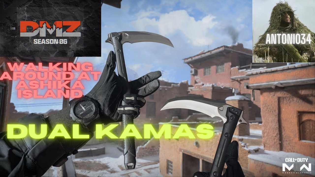 Dual Kamas, DMZ round in ashika island! #callofdutywarzone2 - YouTube