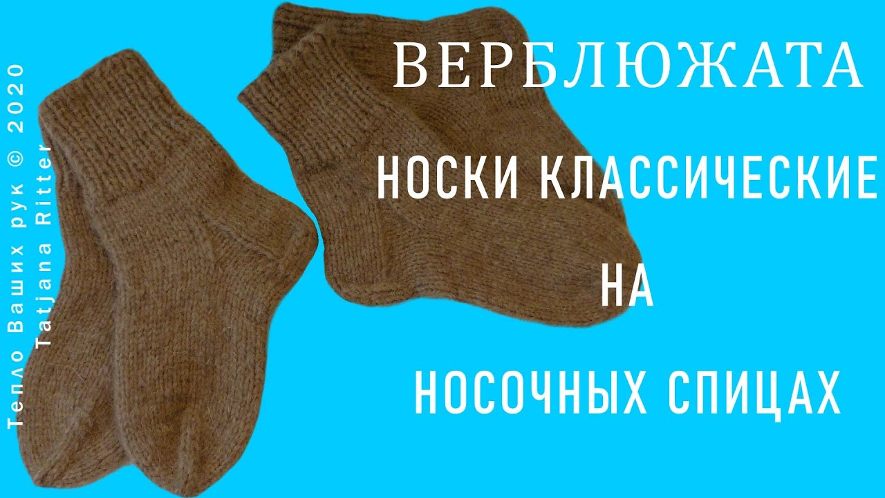 #330. Мои верблюжата. Классические носки на носочных спицах - YouTube