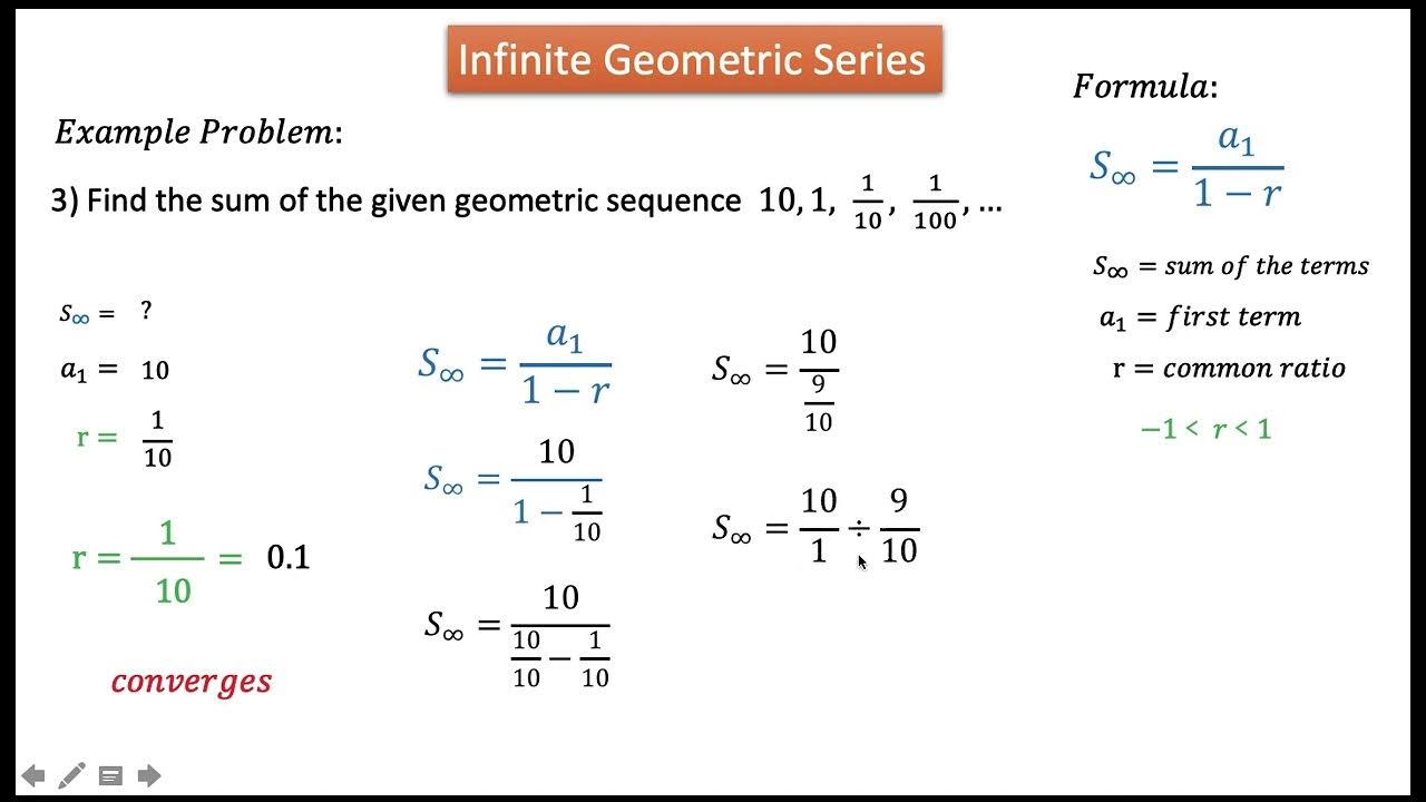 Infinite Geometric Series - YouTube