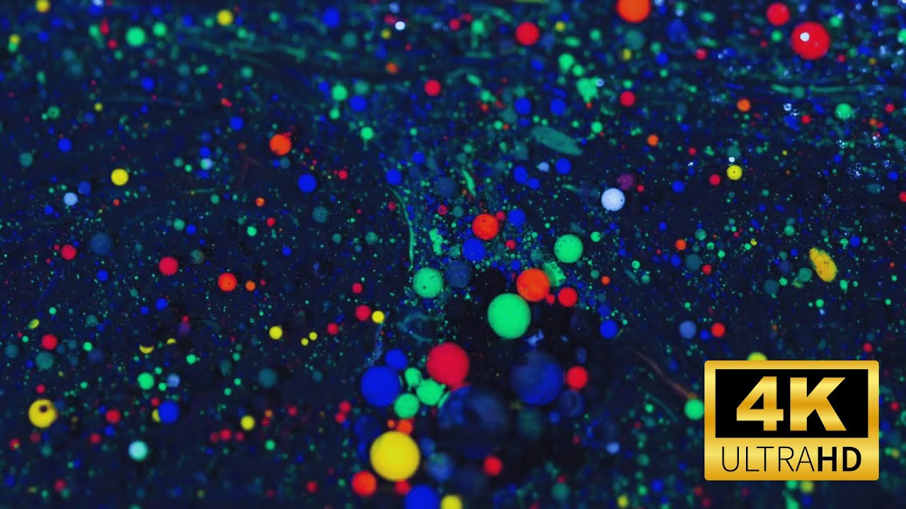 1 Hour Satisfying Background Screensaver | Colourful Abstract Acrylic ...