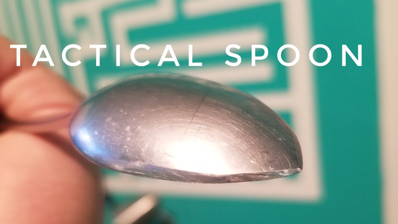Sharpening spoon( Tactical spoon) - YouTube