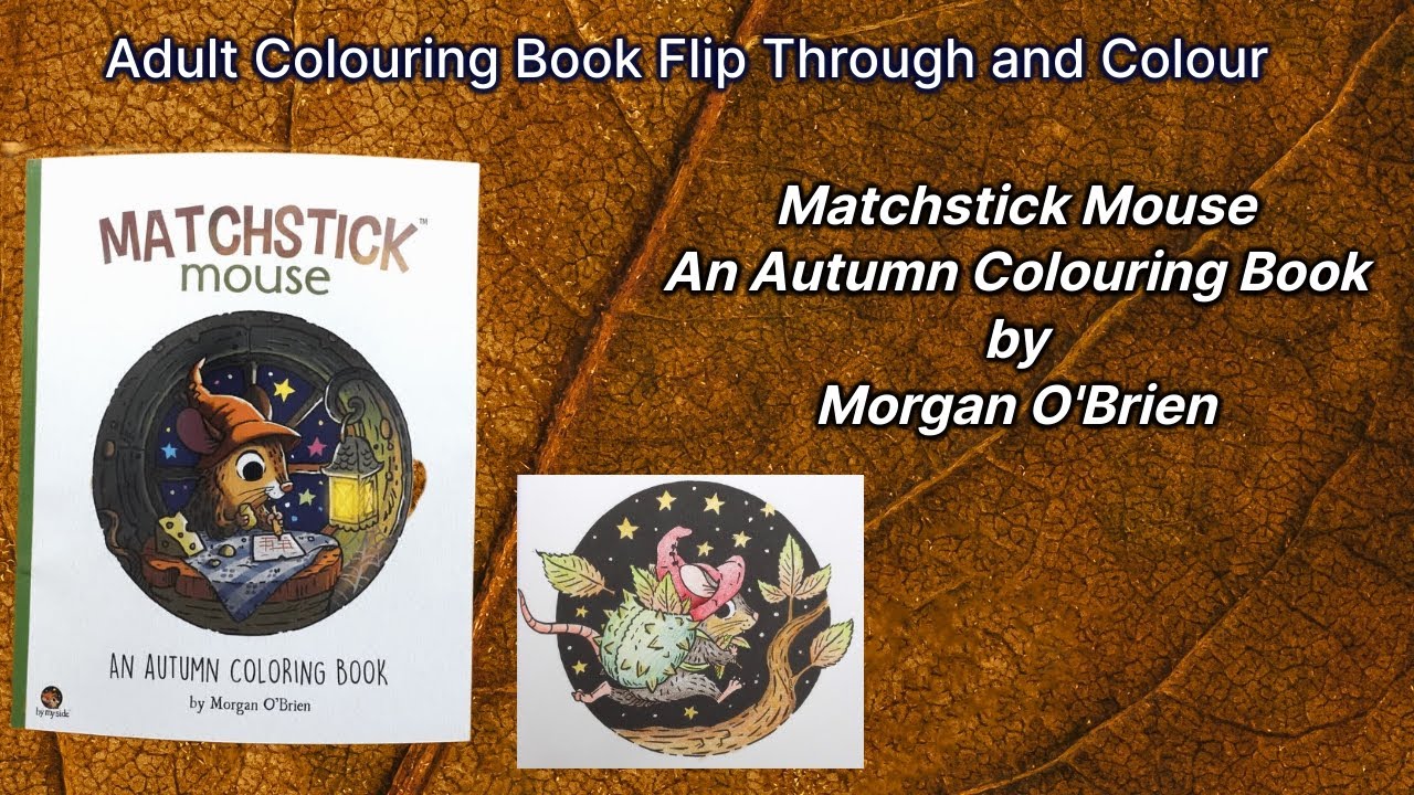 Adult Colouring Book Flip Through and Color - Matchstick Mouse Autumn ...