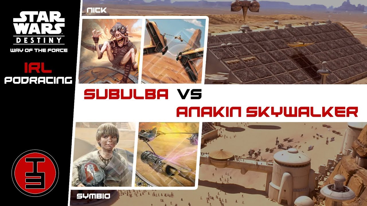 Sebulba vs Anakin - Podracing Format - Star Wars Destiny Game - YouTube