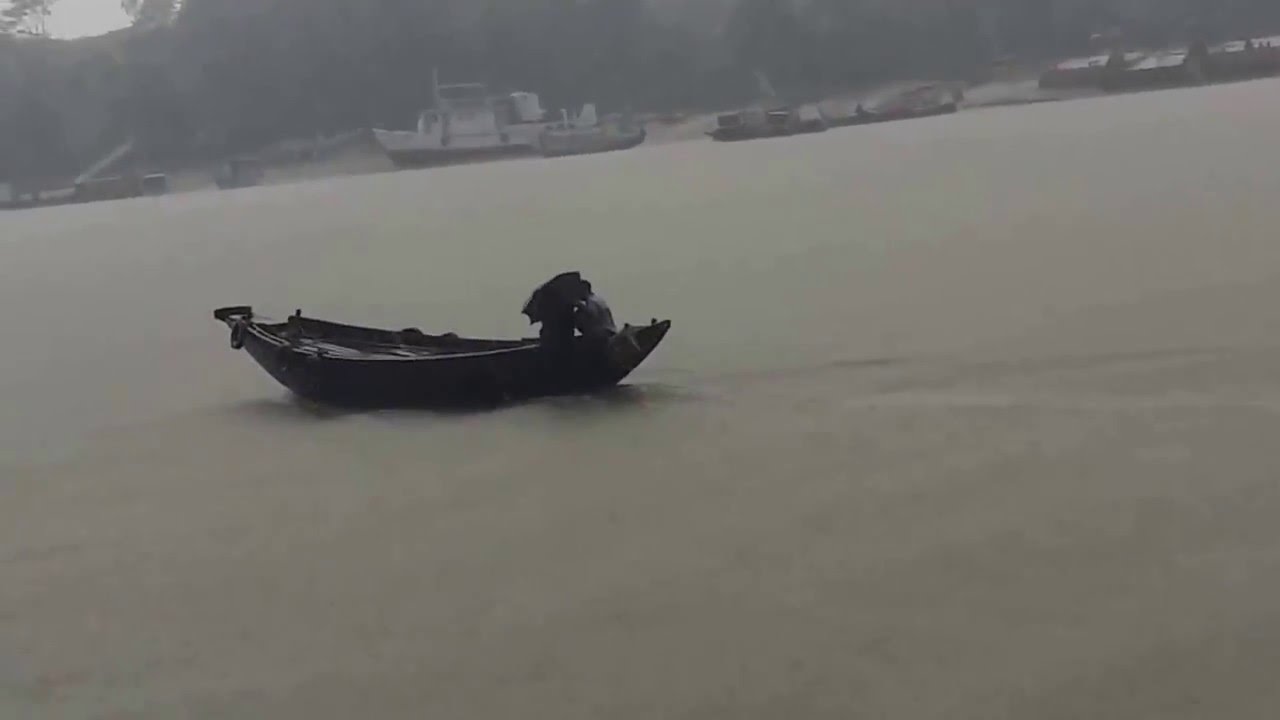 rain in riverside |Rain Sounds Wind Thunder Sounds|Sundarban tour - YouTube