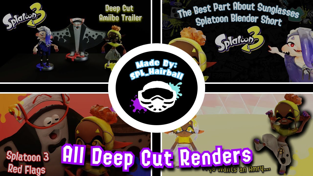 All Splatoon 3 Deep Cut Animations and Renders Made By SPL_Hairball ...