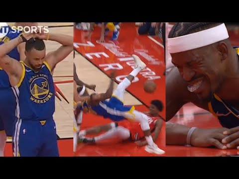 Jimmy Butler in serious pain after scary fall onto back and limps to locker room