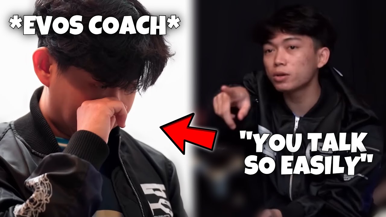 THIS EVOS MEMBER IS ARGUING WITH HIS COACH… 😢 - YouTube