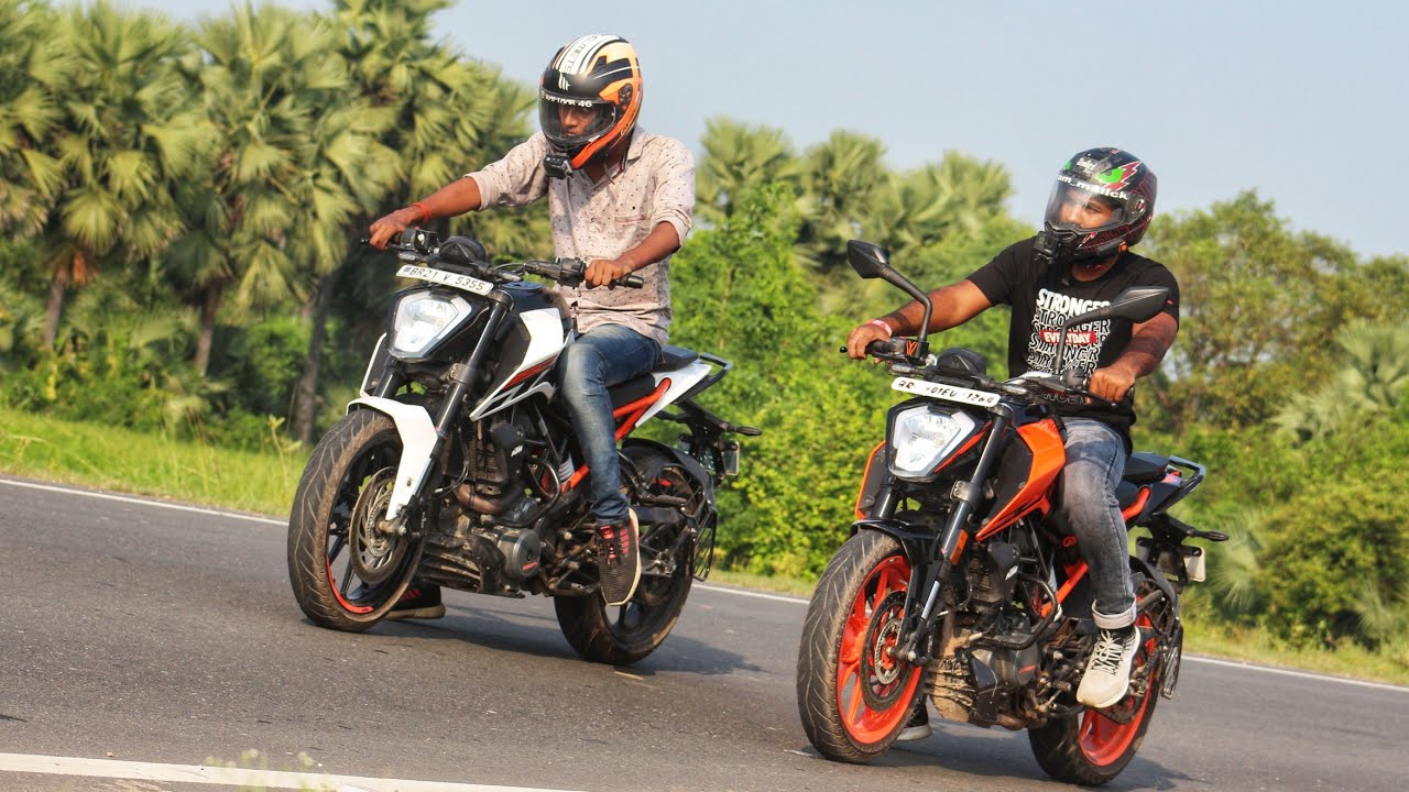 Duke 200 Bs6 Vs Duke 250 Drag Race - YouTube