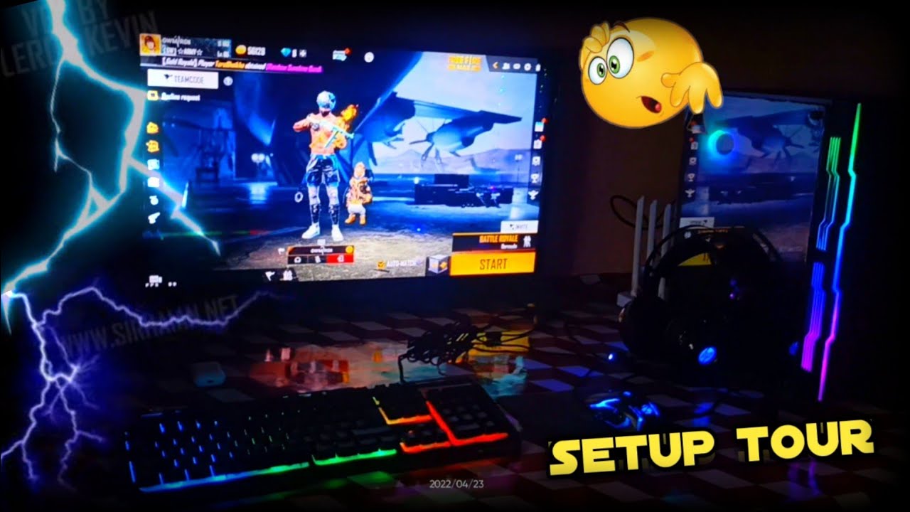 gaming PC setup tour free fire #freefire RDX gaming fast - YouTube