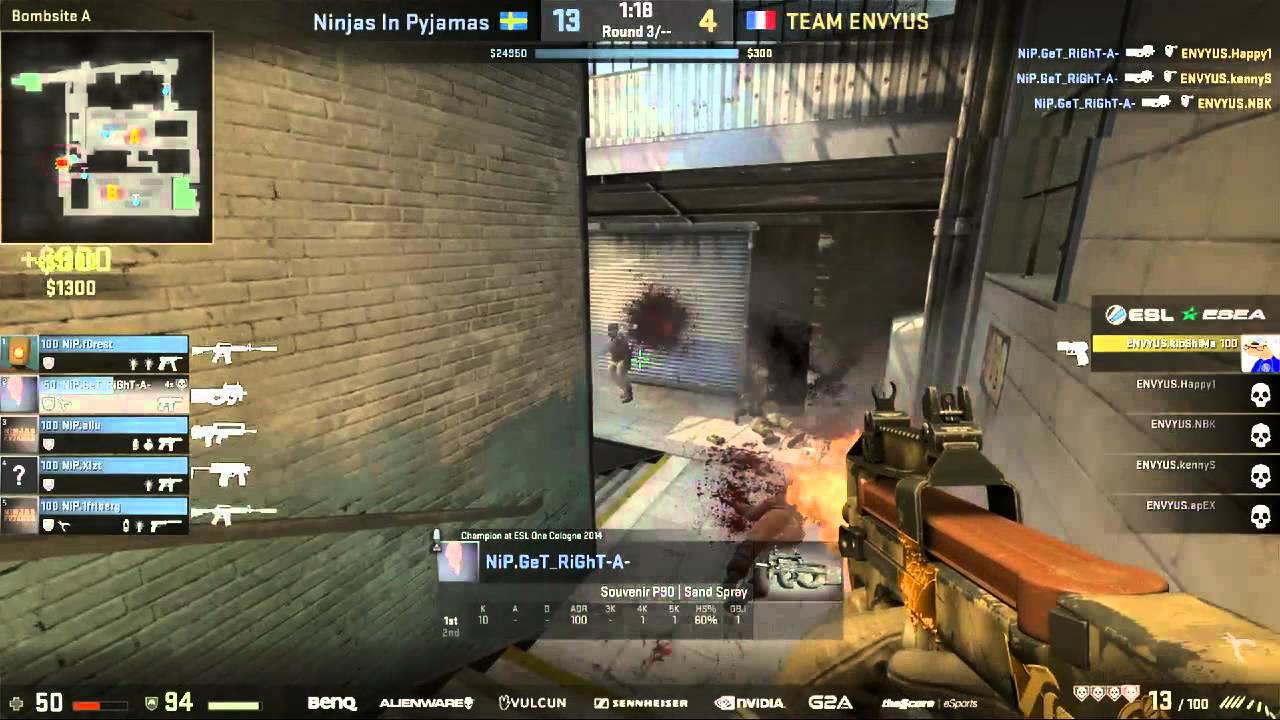 Get right 4k p90 spraydown vs envyus - YouTube