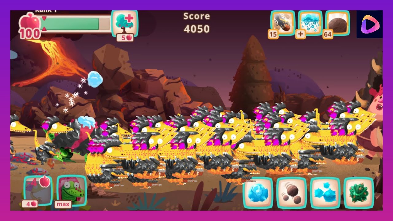 Dino Bash: Unlimited Raptor vs Unlimited Caveman - YouTube