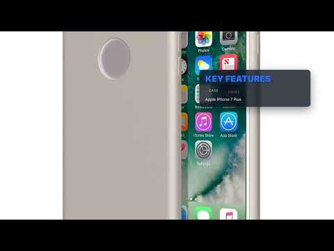 Case For iPhone 7 Plus Smooth Liquid Silicone Pebble