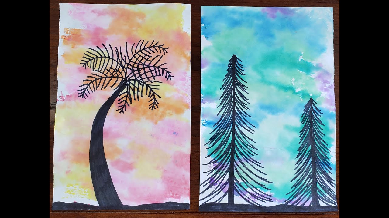 Mrs. Jackson's Art Room: Warm and Cool Landscapes with Marker ...