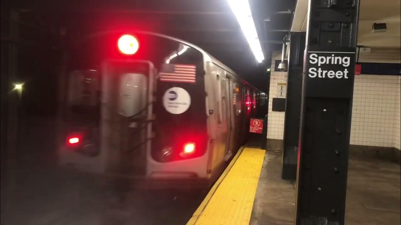 A Exp and C and E local trains at spring street R46 R160A R160B R179 R211A R211T - YouTube