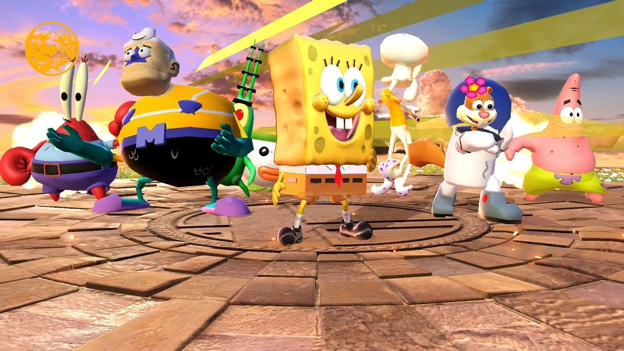 Smash Mods Ultimate: SpongeBob SquarePants Characters Mod Showcase ...
