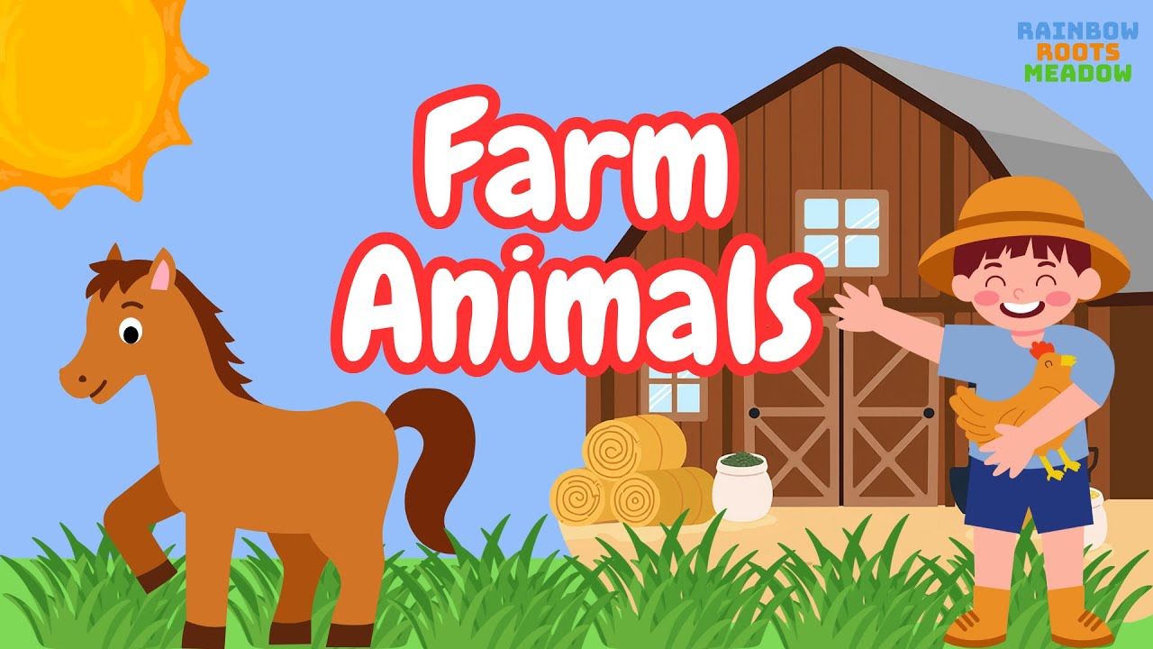 Learn Farm Animals for Kids! Cow, Pig, Horse & More 🐄🐷 - YouTube