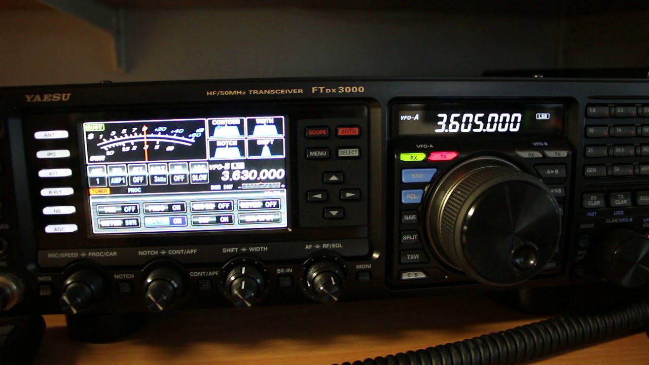Yaesu FTDX3000D on 80M with MFJ 1775 rotary Dipole - YouTube