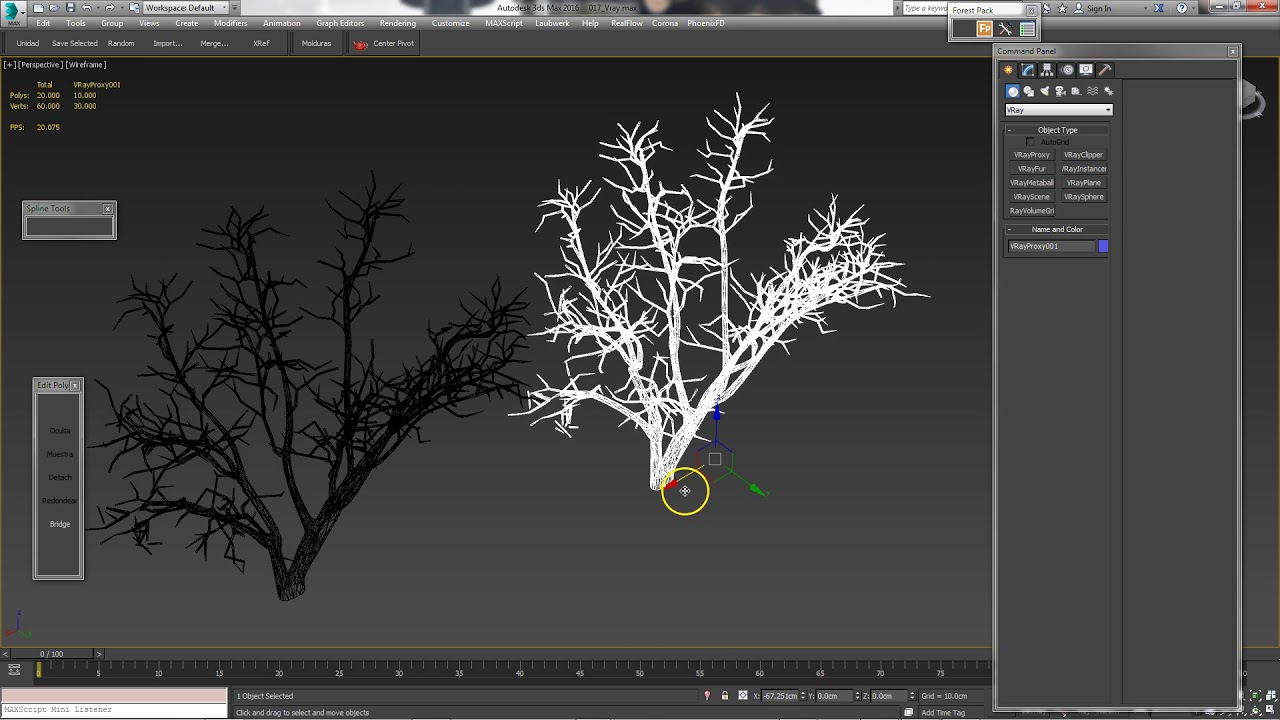 Metodo para administrar los proxys de v-ray en 3ds Max - YouTube
