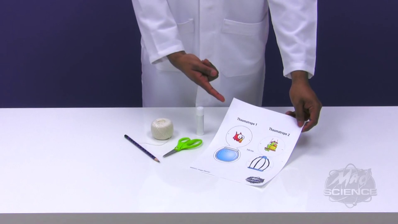 Thaumatrope Optical Illusion | At-Home Experiment | Mad Science - YouTube