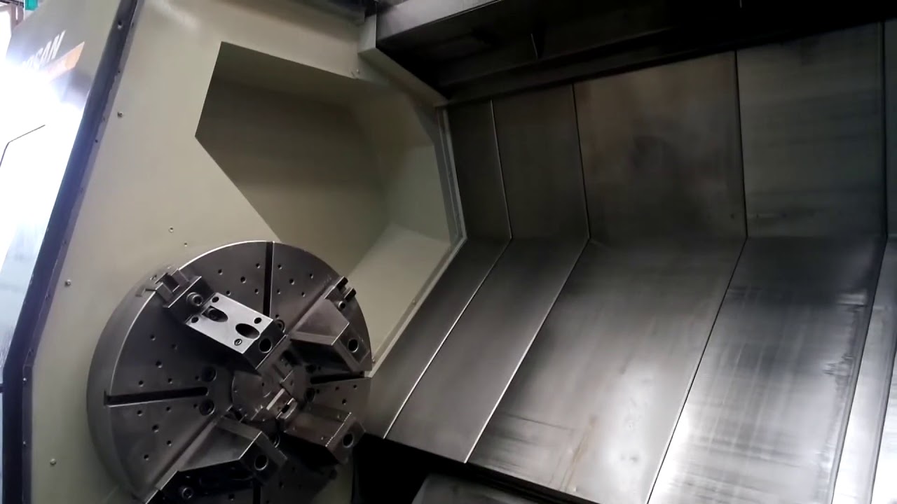 Used Doosan Puma 600L CNC Lathe for Sale - YouTube