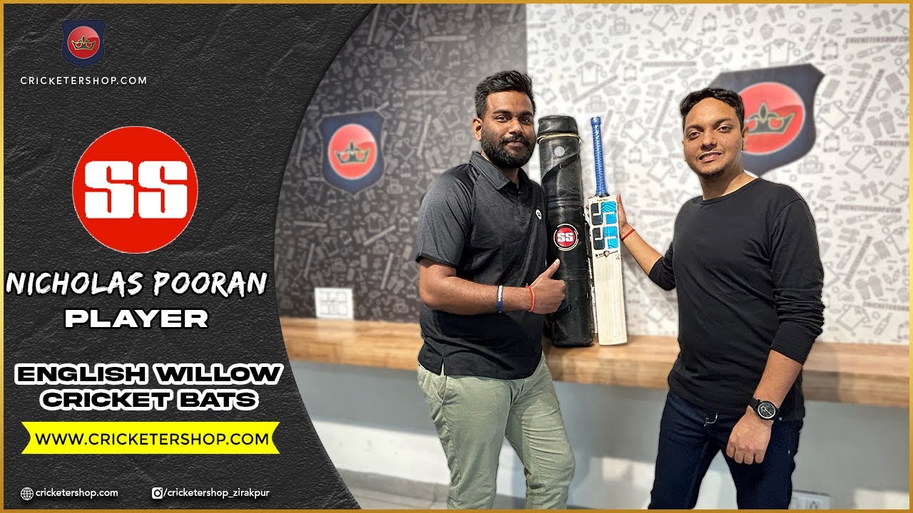 SS Nicholas Pooran Player English Willow Cricket Bat Review | Best ...