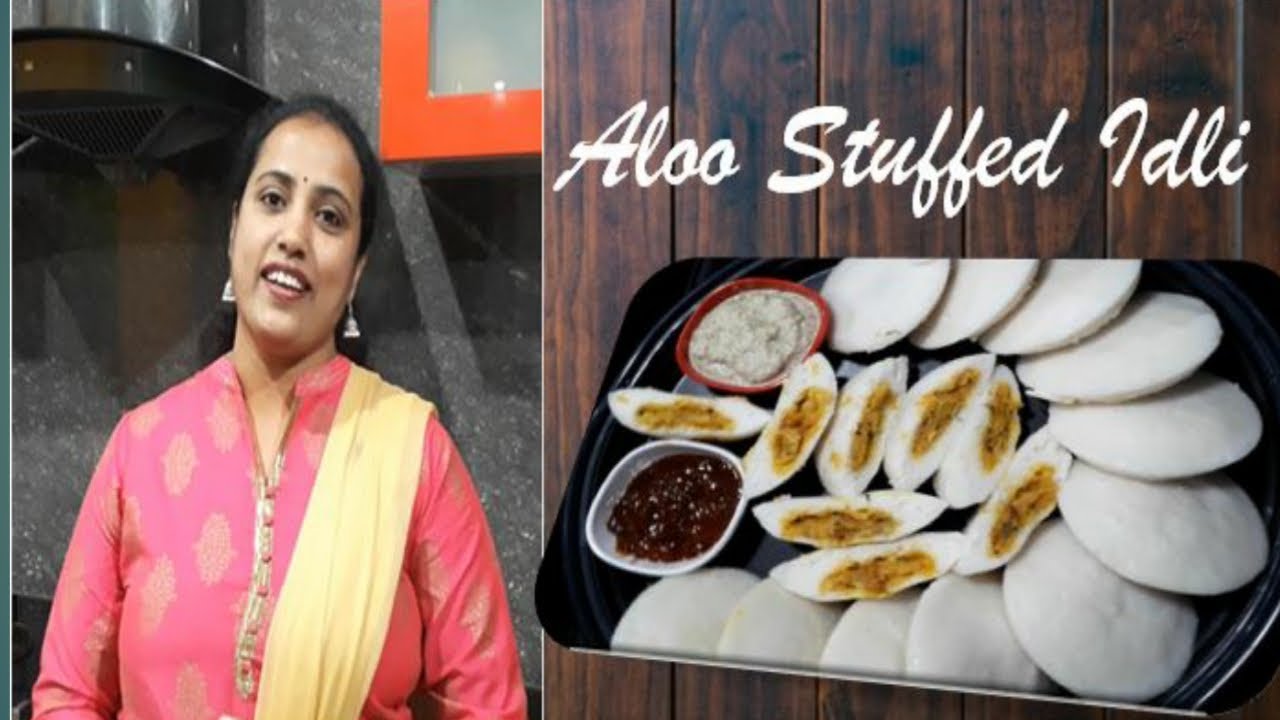 Aloo Stuffed Idli Recipe-Potato Stuffed Idli-Aloo Masala Stuffed Idli ...