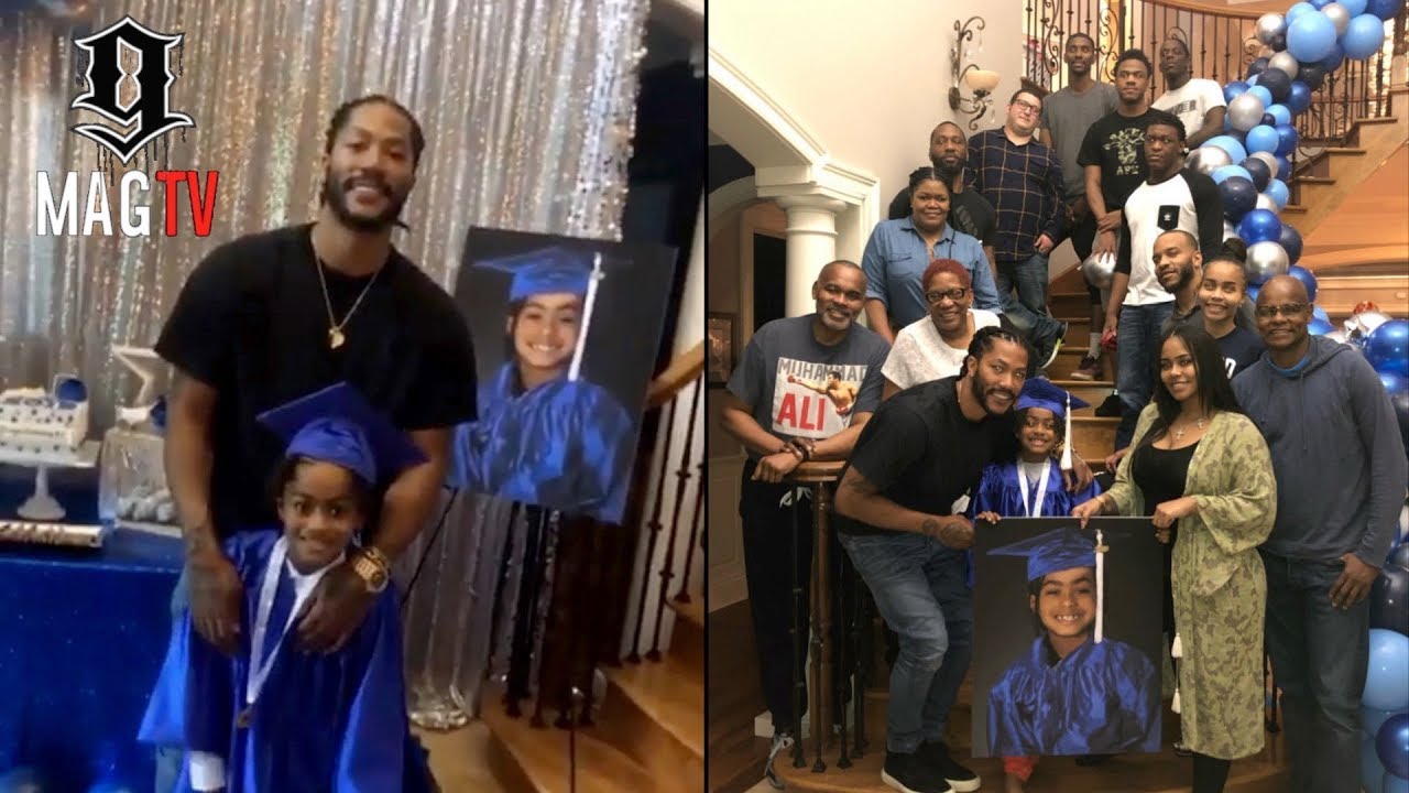 Derrick Rose Son PJ Growing Up Fast, Graduates From Kindergarten! 🎓 ...