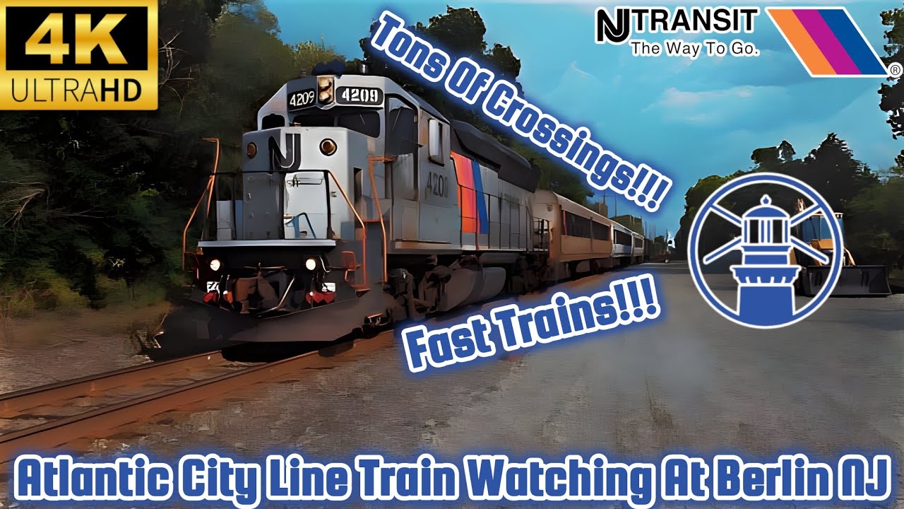 NJ Transit Atlantic City Line Train Watching At Berlin NJ (Speedy ...