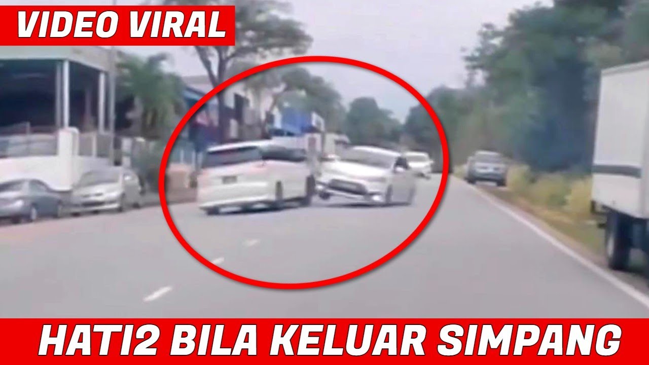 Kereta Vios kena 'hentam' sampai berpusing - YouTube