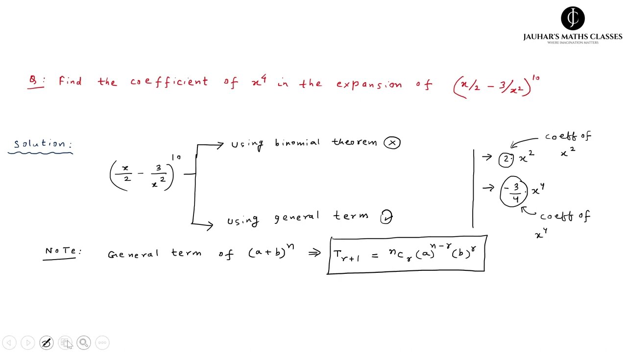 Find The Coefficient Of X 4 In The Expansion Of x 2 3 x 2 10 YouTube Find The Coefficient Of X 4 In The Expansion Of x 2 3 x 2 10 YouTube