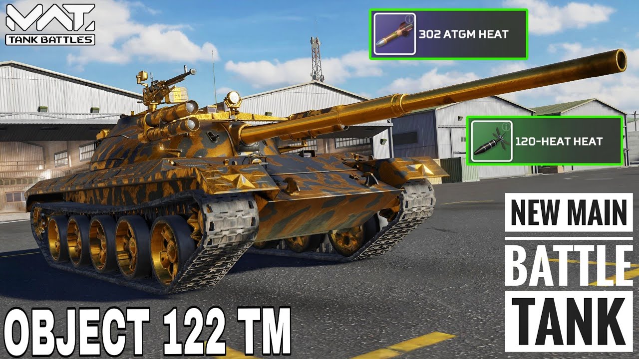 OBJECT 122 TM - Tier 2 New Main Battle Tank 🔥 MWT : TANK BATTLES - YouTube