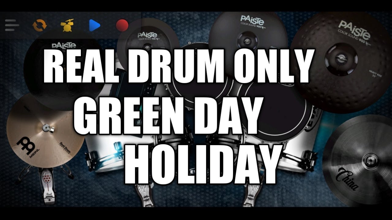 GREEN DAY - HOLIDAY REAL DRUM ONLY COVER by Drumin - YouTube