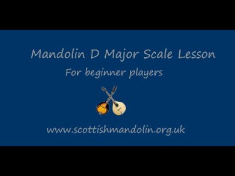 Beginner Mandolin Lesson: D Major Scale - YouTube