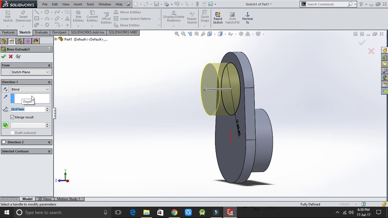 SOLIDWORKS TUTORIAL #1| CRANKSHAFT - YouTube