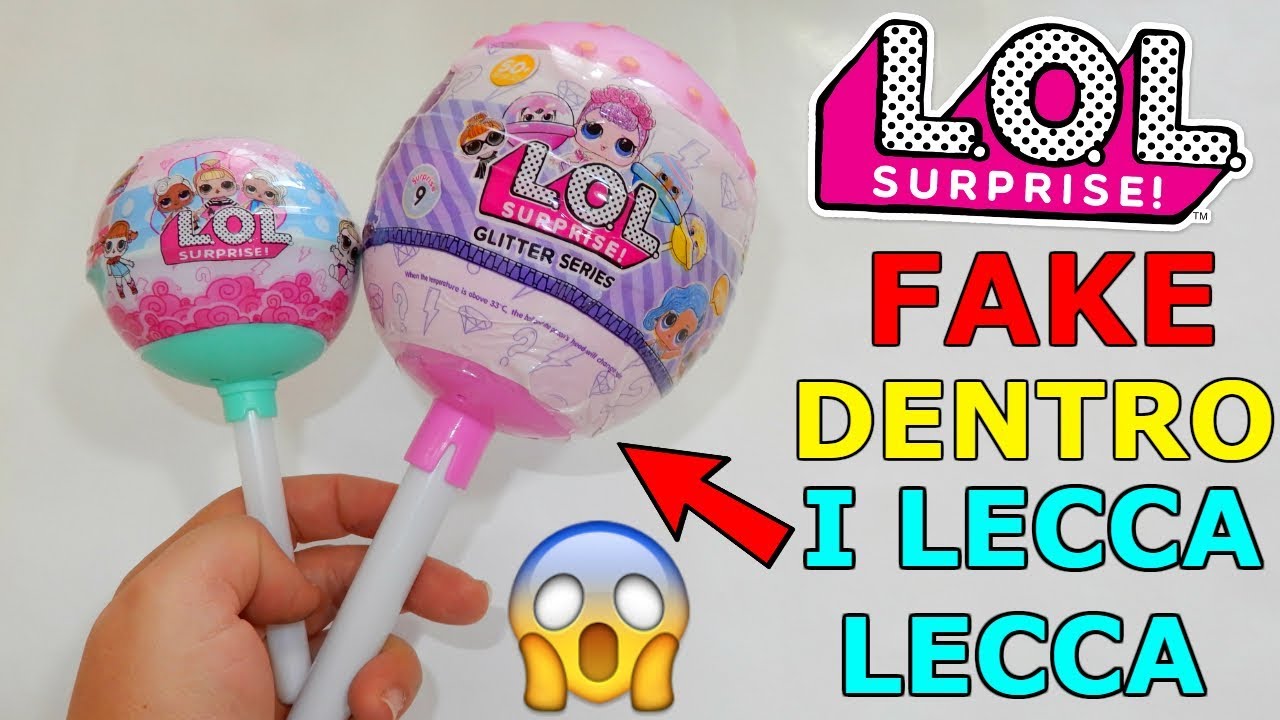 LOL SURPRISE FAKE LOLLIPOP! MAI VISTE! LOL DENTRO UN LECCA LECCA ...