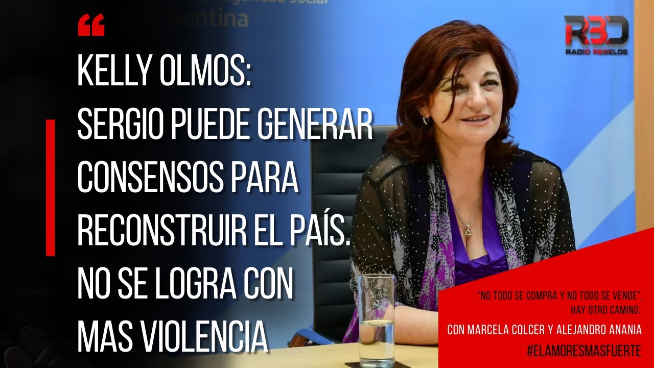 Kelly Olmos: Sergio puede generar consensos para reconstruir el país ...