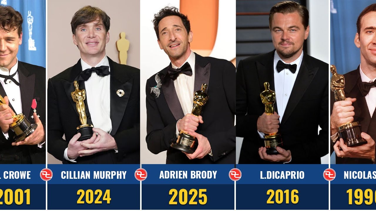 All Best Actor Oscar Winners in Academy Award History | 1929-2025 - YouTube