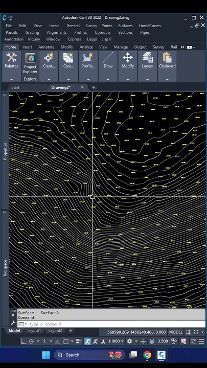 Autodesk Civil 3D - Create Surface From Drawing Objects - YouTube