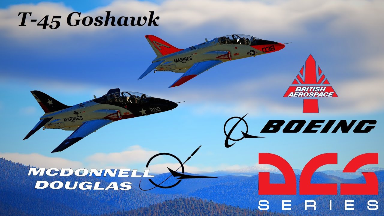 DCSWorld. T-45 Goshawk . Облёт модаT45. Flyby of the T45 mod. - YouTube