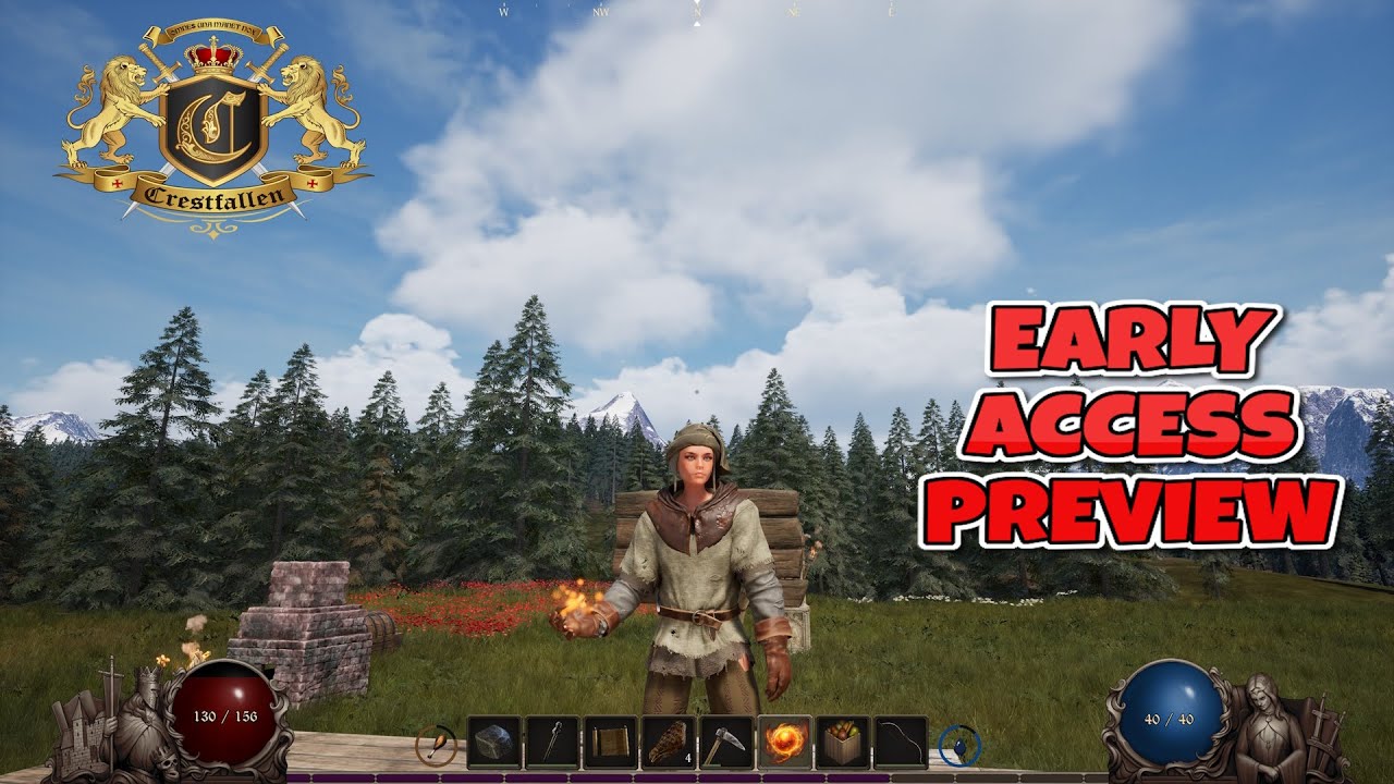 Crestfallen - Medieval Survival Early Access Gameplay Preview - YouTube