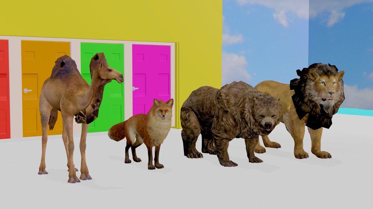 which animal finish the all tasks | animals running video | children ...