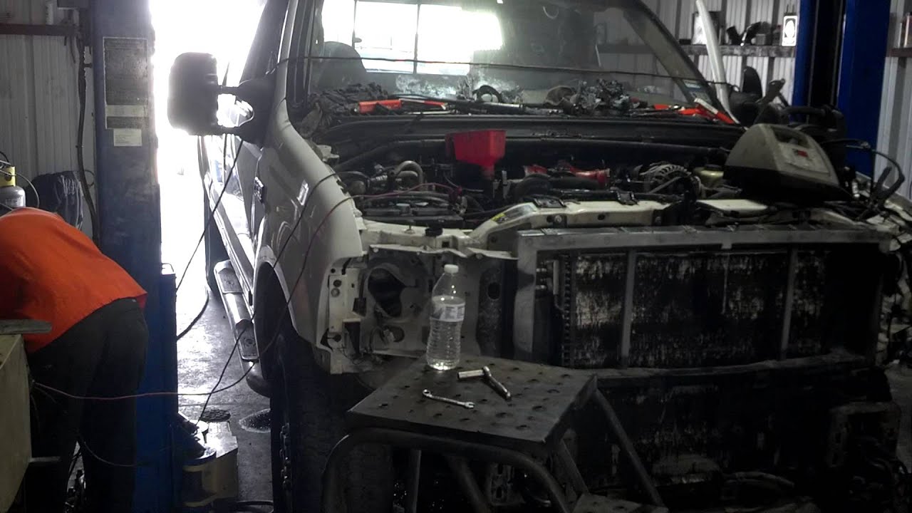 Built 7.3 first start after full stage 3 rebuild - YouTube