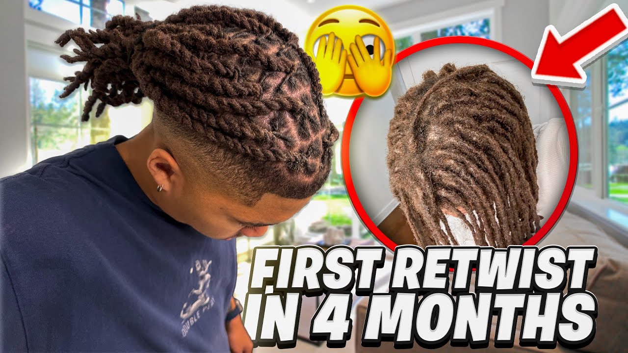 AMAZING DREADLOCK TRANSFORMATION | FIRST RETWIST IN 4 MONTHS! - YouTube
