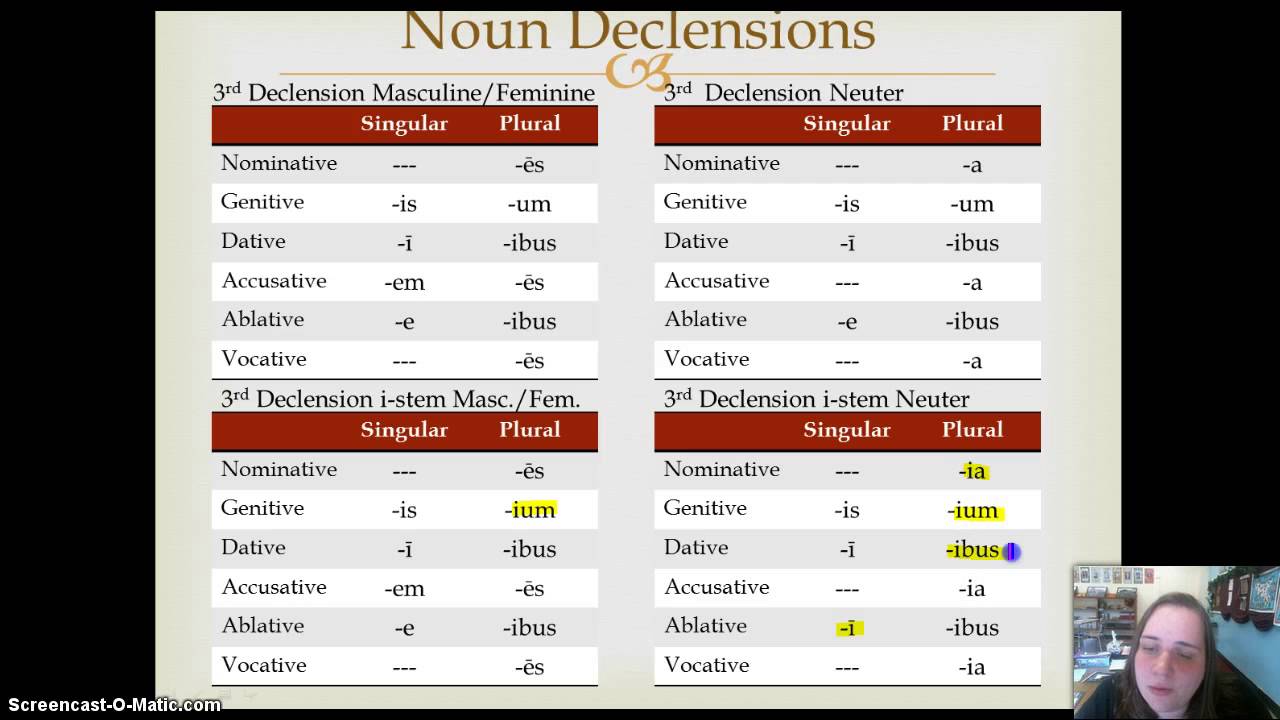 Review of Latin II: Nouns and Adjectives - YouTube