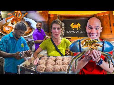 Sri Lankan Street Food MARATHON in Colombo - From Hoppers & Kottu Roti to GIANT Sri Lanka Crabs!