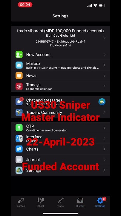 US30 Sniper Master Indicator Real Trade Funded Account 22-04-2023 - YouTube