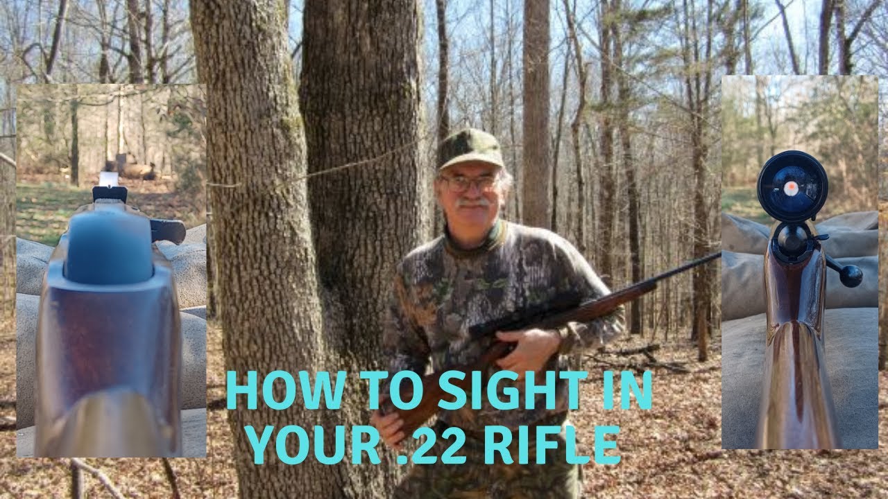 How to Sight in Your .22 Rifle - YouTube
